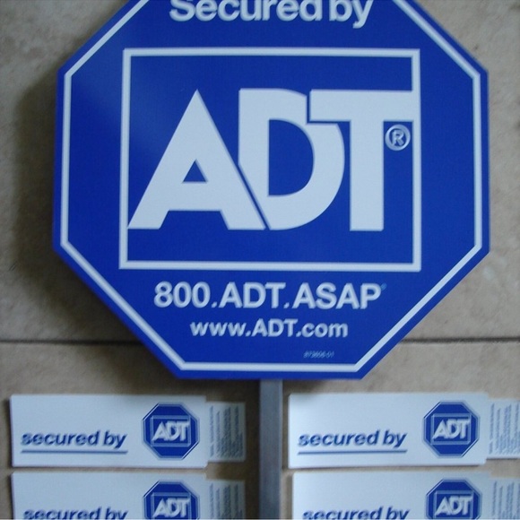 security systems | Other | Adt Lawn Sign With 4 Stickers New | Poshmark